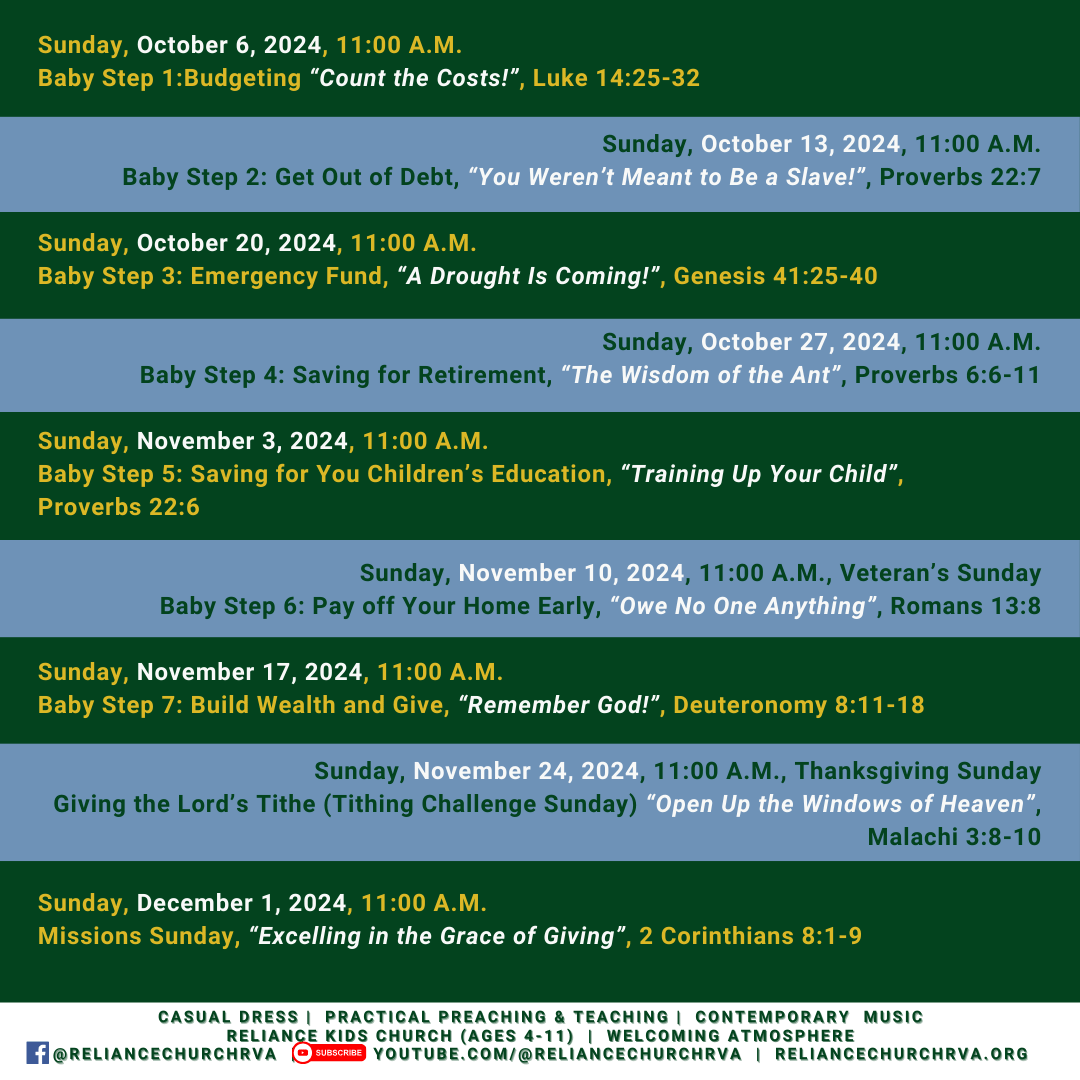 2024 Financial Freedom Sermon Series (Instagram Post) (1) - Reliance ...